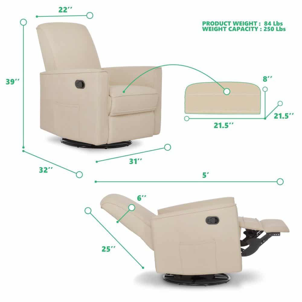 Raleigh Basic Glider | Recliner | Rocker | Evolur